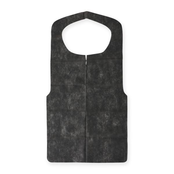 不織布エプロン 黒 使い捨てエプロン 業務用 ラーメン 焼肉店 パスタ 飲食店 ブラック 不織布 エプロン　20枚飲食店などで使用される不織布製エプロンです。お客様の衣服を油汚れなどから守ります。１枚毎に折り畳んであり、コンパクトに収納！携...