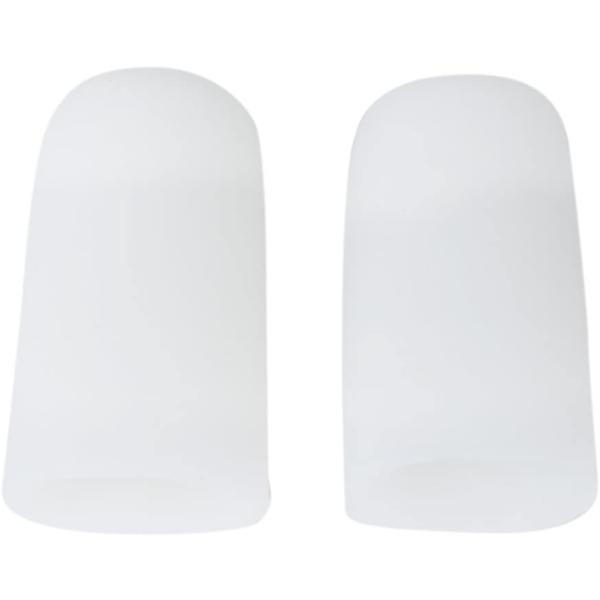 内径：2.0cm 外径：2.5cm 長さ：6.0cmシリコン製で指をやさしく包み痛みから指、爪を保護します。足の指先にかぶせて、巻き爪、爪の変形、ハンマートゥによるタコなどの痛みを和らげます。つま先の痛みの防止効果もあります。足指をキツく締...