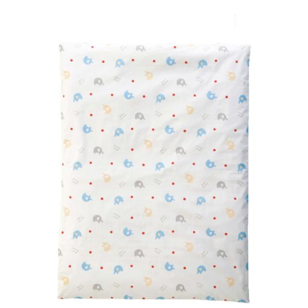 日本製　お昼寝布団　掛布団　カバーリング　単品　ぞうさん　117×87ｃｍ　洗い替え　赤ちゃん　ベビー寝具　綿100%