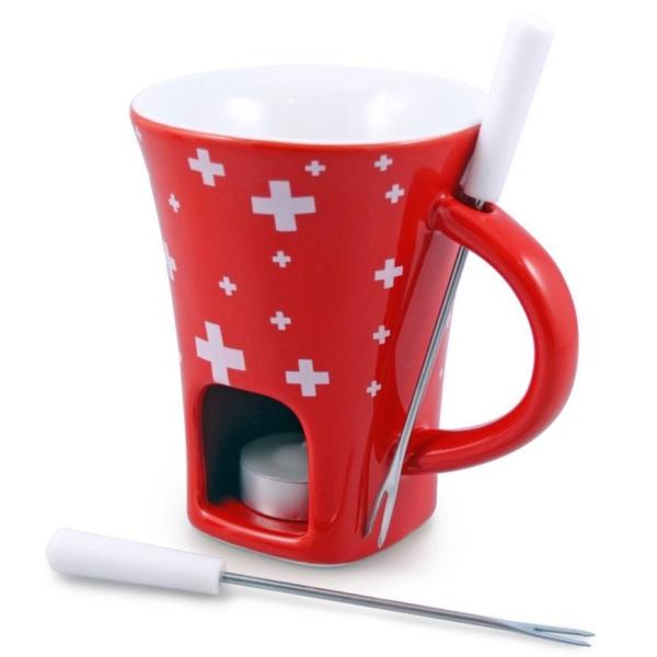 フォンデュとはフランス語のfondre（溶かす）を語源としています。 その名の通り、チーズをワインで溶かしたチーズフォンデュはお馴染みの１品。そしてデザートフォンデュといえば、お馴染みのチョコレートフォンデュ。サイズ ： 直径約10cmX高...