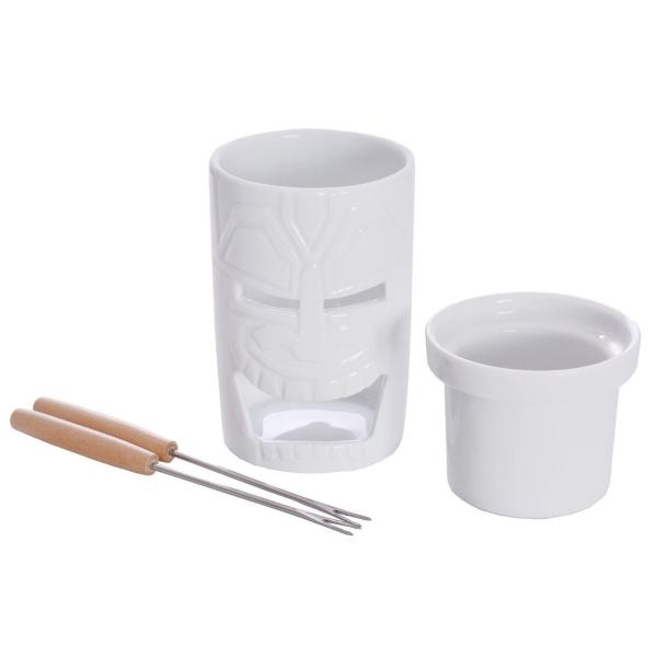 フォンデュとはフランス語のfondre（溶かす）を語源としています。 その名の通り、チーズをワインで溶かしたチーズフォンデュはお馴染みの１品。そしてデザートフォンデュといえば、お馴染みのチョコレートフォンデュ。サイズ ： 約９×９×１４ｃｍ...