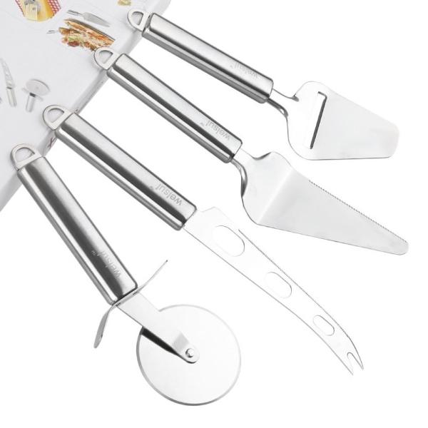 サイズ：約21×10×2cm 重量：約300g材質:ステンレスPizza Wheel Cutter Cheese KnifeCheese SlicerPie/cake Server&amp; Cut※モニターにより色が違って見える場合がござ...