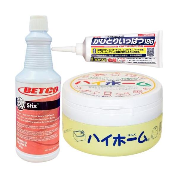 「商品情報」商品の説明・自然派クーナーと強力カビ取り剤のセット商品・湯の花と石鹸が主成分で、ミクロの粒子で汚れを落とすユーザー納得の自然派クレンザー(ハイホーム)・ゴムパッキンやタイルの目地はもちろん、シリコンコーキング内部に食い込んだ頑固...