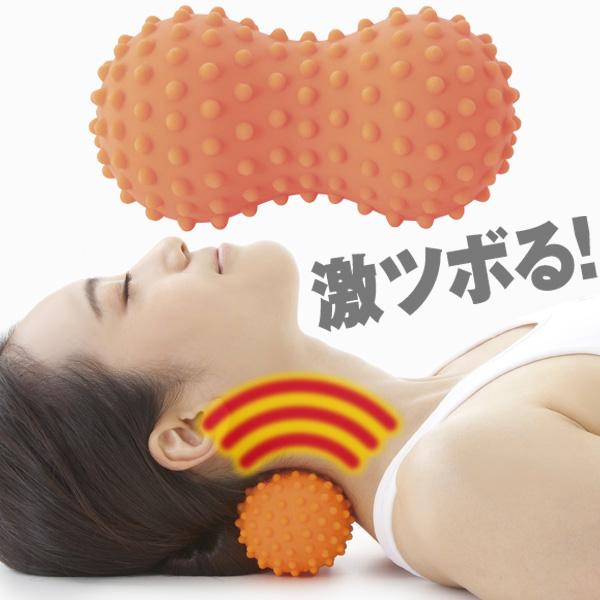 ●商品サイズ／重量（約）幅14.4・奥行7.5・高さ7.5(cm)／195g●材質／塩化ビニル樹脂●原産国／台湾製ストレッチ マッサージ 首 肩 足 ふくらはぎ 腰 背中 バス 肩こり 首コリ 腰痛 足裏 足ツボ 足裏 宅トレ  簡単 テレ...