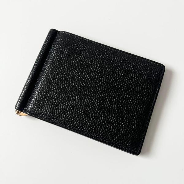■商品情報【管理番号】451【ブランド】THOM BROWNE/トムブラウン【アイテム】マネークリップ【対象】メンズ【表記カラー】ブラック【カラー】ブラック【素材】レザー【サイズ】モチーフ：約W10.5cm x H約8cm【付属品】なし【商...