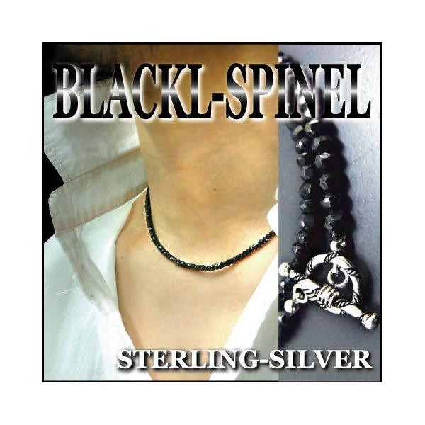 【素材】 ネックレス：3mm強玉ブラックスピネル 留め具：シルバー９２５製【サイズ展開】約42Cm.45Cm.48Cm.50Cm４ミリ強の粒がそろった極上のブラックスピネルを使用しています。国産パーツを使用していますので耐久性が有り安心して...