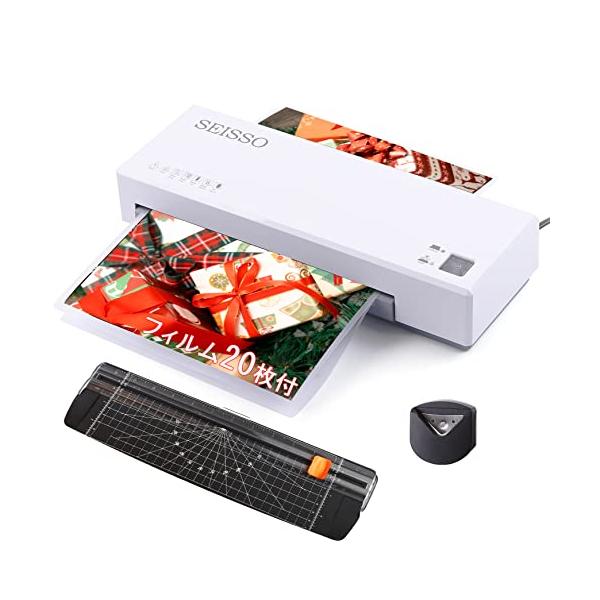 ワンタッチで操作?冷熱両用温度設定や速度調整がいらなく、電源を入れた後、ワンタッチで操作するのは簡単です。熱・冷ラミネートともに可能です。冷ラミネートは、スイッチを押すと直接使用でき、ウォームアップ必要ありません。熱ラミネートは、スイッチを...