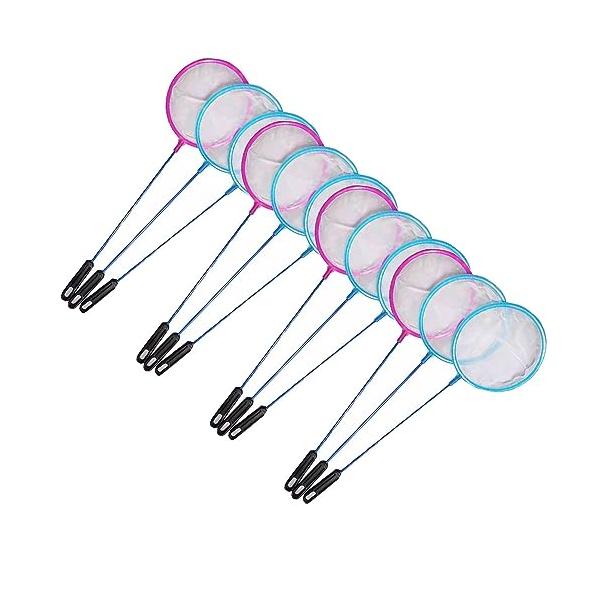 パッケージ内容12本セット、漁網の直径7cm全長32 cm、色：ランダムな色で発送しますので、ご了承ください。幅広い用途に対応細かいメッシュのため、また、水槽をきれいにし、ほこり、糞便の残留物などを微細な不純物取り除きます。小型、高密度、水...