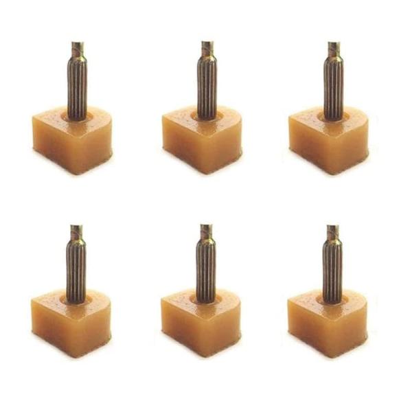 セット内容：6個のヒールキャップ、サイズ：10mmx 11 mm、芯直径3mm。高品質：このヒールチップのセットは、高品質で耐久性があり耐摩耗性のあるTPUと鉄でできています。 長く持続します。滑り止め：かかとからのクリック音を最小限に抑え...