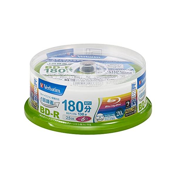 品種:録画用 BD-R25GB1回録画用録画時間:地デジ 180分 / BSデジタル130分盤面印刷:○ホワイト / 範囲:22mm-118mmワイド倍速:1-6倍速,ケース:スピンドルケース,入り数:20枚1年保証