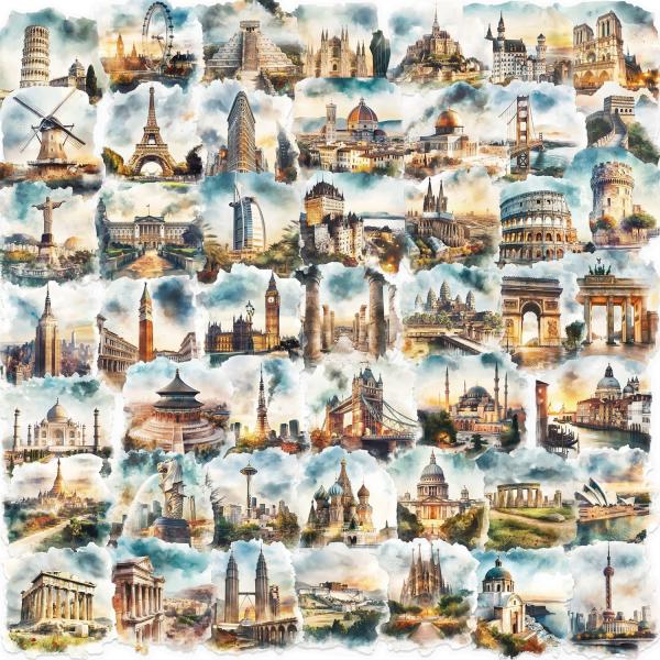 【特徴】日常防水加工　【仕様】1枚1枚切り取り【サイズ】約３〜６cm 【数量】50枚　　【おすすめ】★親友へのプレゼントやサプライズに最適　★かわいい手帳にどうぞ　★ノートPC、スマホなどのカスタ　ム、個性派　★子供の弁当箱や水筒などにも最...