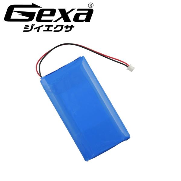 ジイエクサ Gexa リチウムポリマー電池 3.7V 3000mAh コネクタ付 ICチップ 保護回路内蔵 PSE認証済 GA-017 (ゆうパケット対応)○日本企業が品質管理！信頼性の高いリチウムポリマー充電池！○安心と安全のPSEマーク...