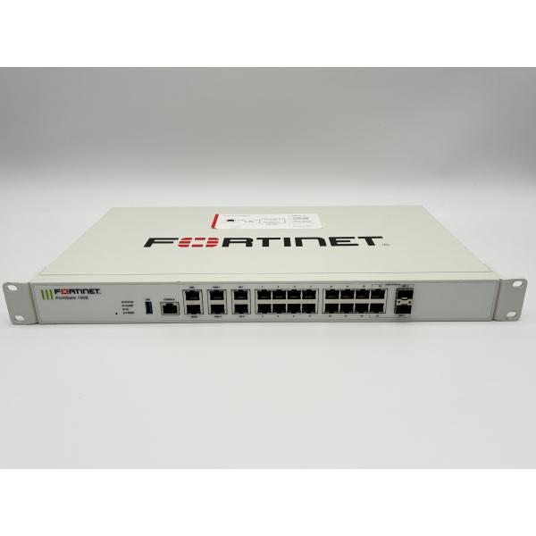 メーカー：Fortinet型番：FortiGate-100E（FG-100E）機器種別：UTMファイアウォール用途：企業ネットワークセキュリティライセンス：ライセンス切れ同時ユーザー数：無制限PPPoE：対応ファイアウォールスループット：最...