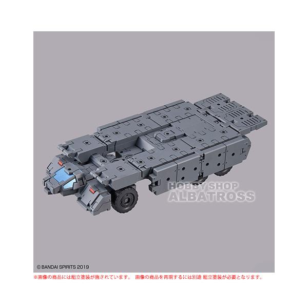 シンプルな構造で組み立てが簡単なBANDAI SPIRITSオリジナルロボットプラモデルシリーズ、「30 MINUTES MISSIONS」より、エグザビークルシリーズに "エグザビークル（カスタマイズキャリアVer.）"が1/144スケー...