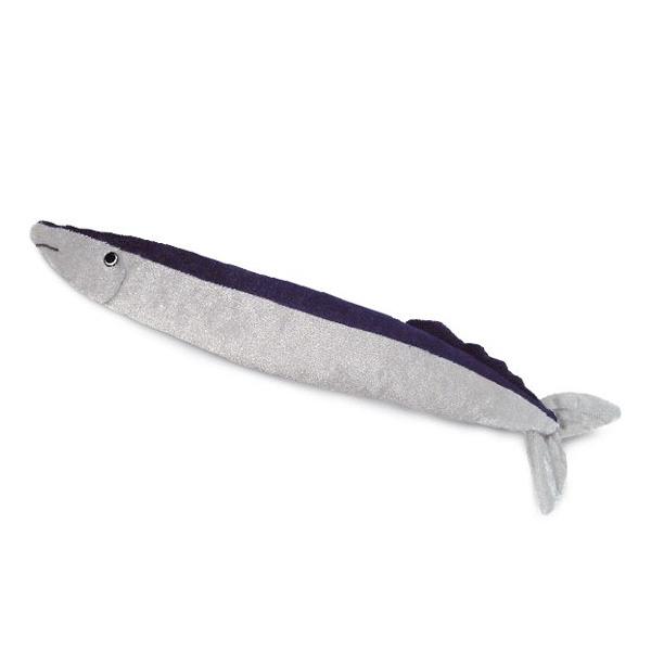 本物のサンマとほぼ同じサイズのおもちゃです。キラキラする素材を使っているので本物みたいな輝きもポイント！カシャカシャが入っているので愛犬も興味津々＆サンマをくわえた愛犬の姿を楽しんでくださいね♪