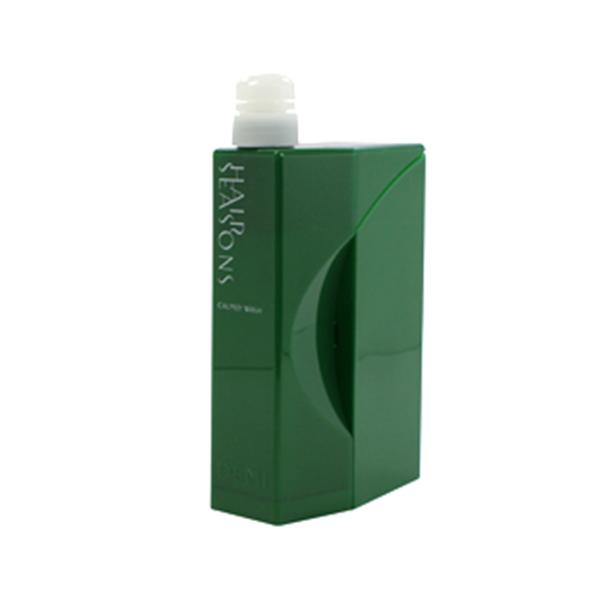 いつまでも美しく輝く髪へと導くヘアケアシリーズ。ヘアシーズンズ シャンプー カームリーウォッシュ 800gがちょうど入る専用ボトルです。