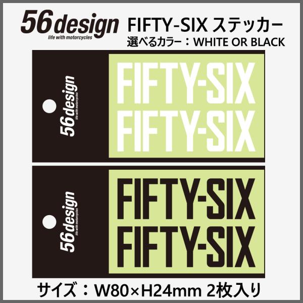 「life with motorcycles」をコンセプトに、商品の「デザイン」を通してオートバイ生活の楽しみ方を提案する56designのステッカーです。■ステッカーサイズ：W80×H24mm 2枚入り■カラーをお選びください： ホワイト...