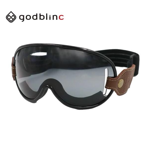 godblincオリジナルのヘルメット用ゴーグルが進化を遂げ、オリジナルゴーグル２として再登場。ジェットヘルメットやビンテージオフロードヘルメットなど、幅広いジャンルにご使用可能です。カラー設定はブラックフレーム(ベルトブラック)の１色のみ...