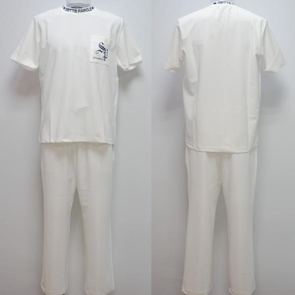 定価　税込価格￥18700　￥25300品番　　7373172108-01　7373140104-01素材　ポリエステル89　ポリウレタン11ベースカラー　ホワイトサイズ48・L肩幅　45身幅　55　（脇下10センチの所）袖丈　24着丈　7...