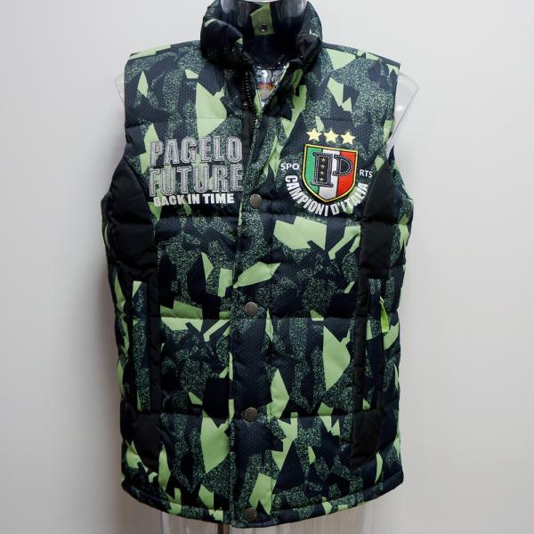 定価　　税込価格￥37400品番　　15-3504-27-85素材　　ポリエステル100　　中綿　ダウン90　フェザー10　　裏地　ポリエステル100カラー　グリーン系サイズ　　Mサイズ　　　　　　　　　肩幅　42　身幅　56　（脇下10セ...