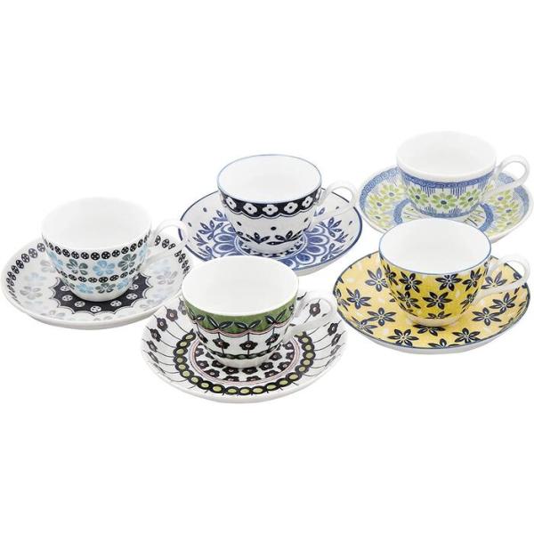 美濃焼の伝統と北欧スタイルが融合した「ポタリーフィールド コーヒー碗皿揃」は、日本製の高品質な5客セットです。各カップとソーサーは、独特のパターンと鮮やかな色彩でデザインされており、どんなテーブルセッティングにも洗練されたアクセントを加えま...