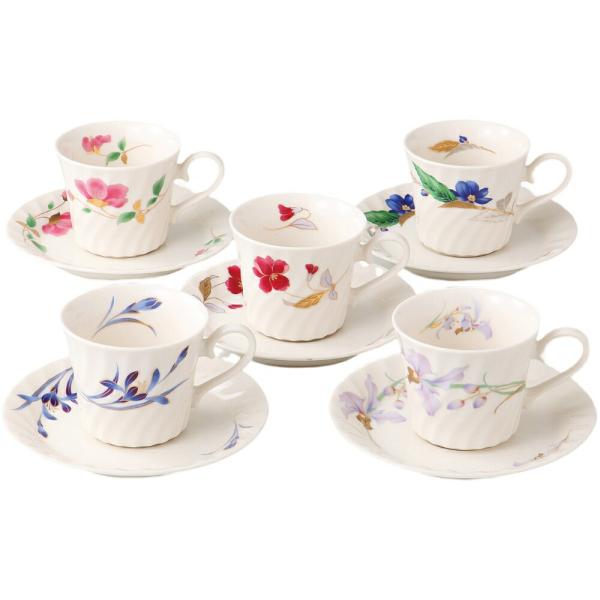美濃焼の伝統と現代のデザインが融合した「花あつめコーヒーセット」は、日本製の高品質なコーヒーカップ5客セットです。各カップには異なる花柄が施されており、優雅で洗練された雰囲気を演出します。食洗機や電子レンジに対応しているため、日常使いはもち...