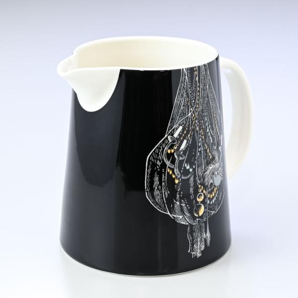 【スペシャルラッピング660円(別売り)】[型番] 1020758[サイズ（約）] 横幅17.2cm 高さ14.5cm 口径:9.3cm 容量1.0L[カラー] ホワイト / ブラック[素材] 陶磁器[重量（約）] 685g[付属品] なし...