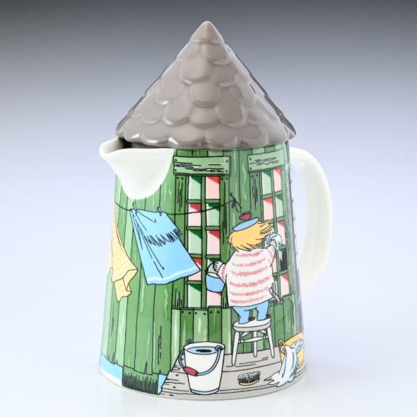 【スペシャルラッピング660円(別売り)】[型番] 1055267[サイズ（約）] 横幅17.2cm 高さ21cm 口径:9.3cm 容量1.0L[カラー] ホワイト / グリーン[素材] 陶磁器[重量（約）] 890g[付属品] なし[生...