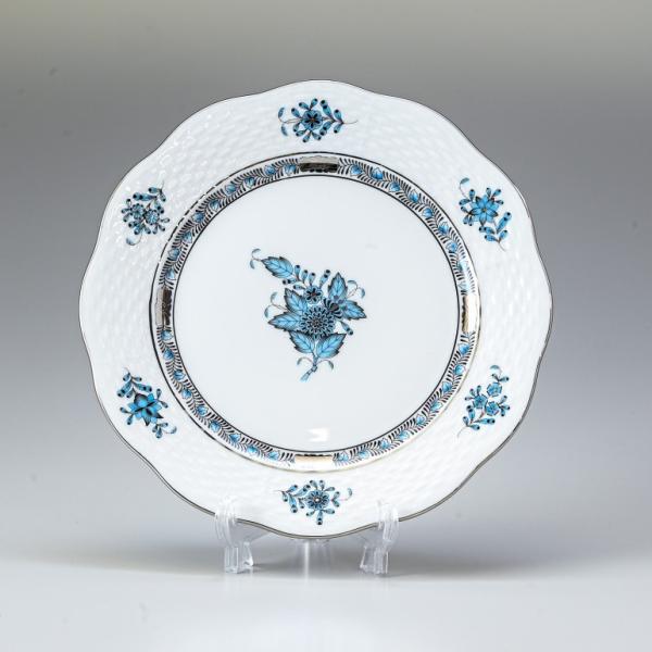 【スペシャルラッピング660円(別売り)】[型番] 517000-atq3-pt[サイズ(約)] 直径19cm 高さ2cm[カラー] ホワイト ターコイズ プラチナ[素材] 陶磁器[重量(約)] 253g[付属品] 無地ギフトBOX[生産国...