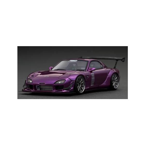 【発売日：2023年06月16日】藤田エンジニアリングの新作エアロを装着したデモカー「FEED Afflux GT3（FD3S）」を1/43スケールレジンモデルで再現。ボディカラー：パープルメタリック。ADVAN RS-DFタイプ 18イン...