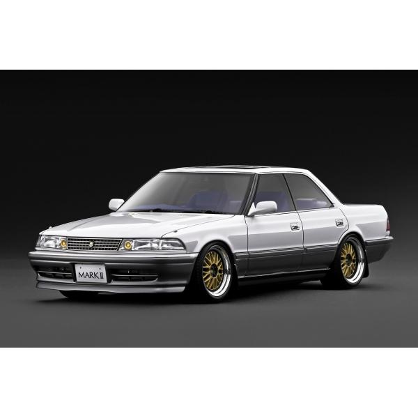 【発売日：2026年10月31日】「MARKII2.5 GT TWIN turbo(JZX81) 」を1/18スケールレジンモデルで再現。ボディカラー：パールホワイト/シルバー。内装カラ―：グレー。BBS LMタイプ17インチホイール(ポリ...