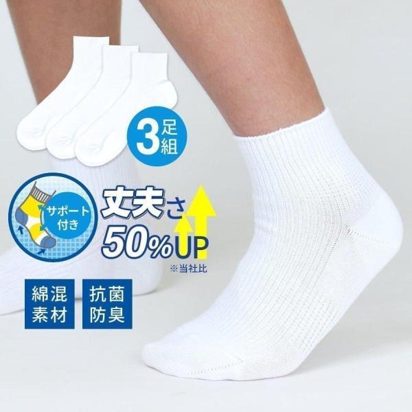 ■型番 oth-me-so-1848■品質表示 ポリエステル・綿・ポリウレタン■カラー ホワイト/ブラック※モニターの発色の具合によって実際のものと色が異なる場合がございます。■原産国 中国キーワード 3足組 丈夫 ショート丈 紳士靴下 綿...