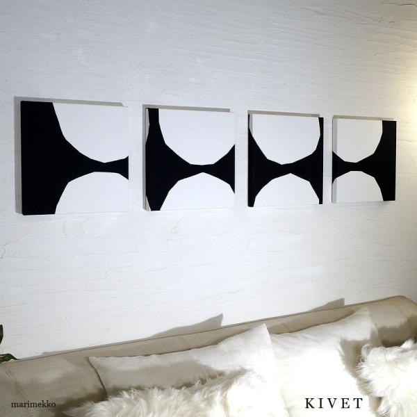 ■marimekko マリメッコ　KIVET キヴェット■designer：Maija Isola■SIZE：300×300×25mm/重量600g(1枚あたり)■付属品 ：ファブリックパネル専用フック、説明書マイヤイソラデザインの「石」を...