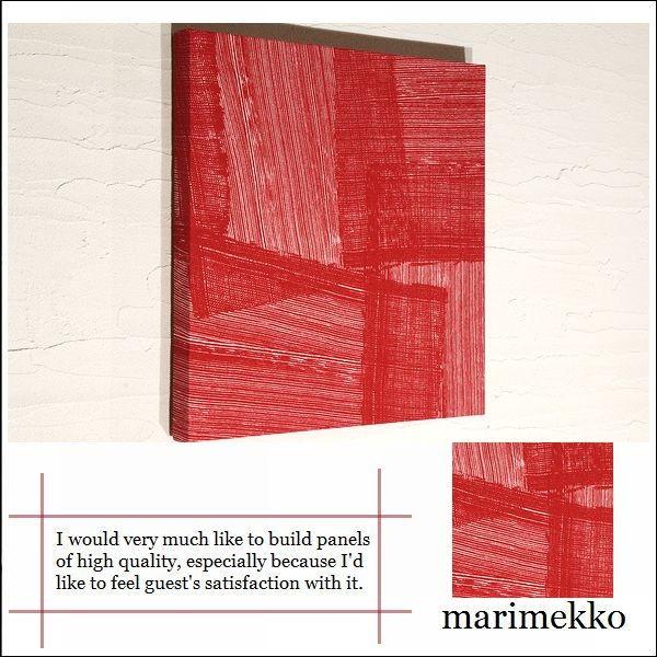 ■marimekko NOKI marimekko■designer：Reeta Ek■SIZE：300×300×25mm 単品販売■付属品：取り付けピン、説明書フリーハンドで描かれた線が、遊び心がありとってもオシャレなアイテム♪落ち着いた...