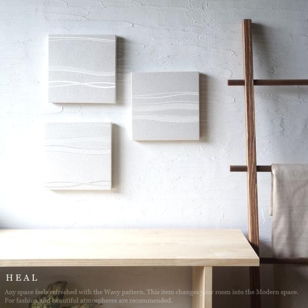 　　　　　　商　品　説　明■INTERIPR WALL PANEL HEAL ヒール■SIZE ：200×200×20mm ３枚セット■付属品：丸ピン (賃貸OK)、説明書ホワイトだけで演出した白の空間をイメージしています。派手さはなく、落...
