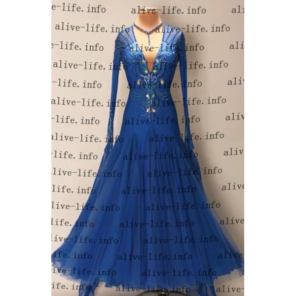 *こちらのドレスはクリスアン生地を使用しています。ファブリック;　クリスアンライクラ、クリスアンジョーゼット、クリスアンネット、メッシュ、オーガンザＡＵドレスは、ハイクオリティーでゴージャスな競技用・デモ用ドレスです。エレガントなデザインが...