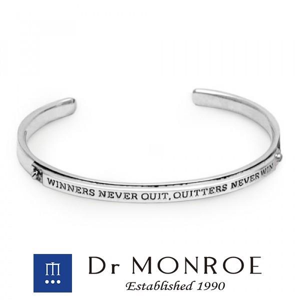 【Dr MONROE/ドクターモンロー】メンズ ブランド バングル ブレスレット※こちらの商品は受注制作となります。お届けに3週間〜1ヶ月前後頂きますのでご了承下さい。WINNERS NEVER QUIT,QUITTERS NEVER WI...