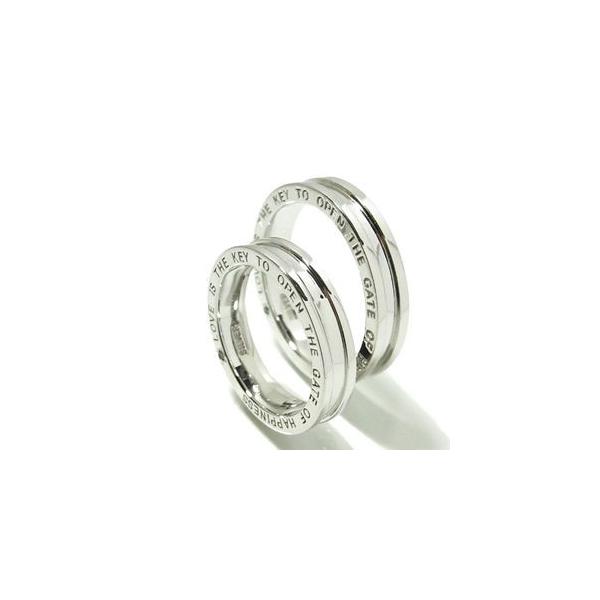 (ペアリング 人気 シルバー 指輪 ペア ブルーダイヤモンド シンプル アクセサリー リング)レディース11号、13号、メンズ15号、17号、19号は売り切れました。側面にメッセージとさりげなくブルーダイヤを合わせたペアリング。変色防止のロ...