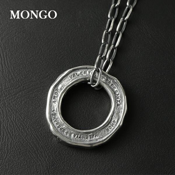MONGO Vivo コラボ シルバーアクセサリー ネックレス 銀 クール ハード メッセージ 文字 文章 英文 英字 輪っか 円 丸 ブランド[使用チェーン 単品販売なし]※こちらの商品は受注制作となります。お届けに3週間〜1ヶ月前後頂き...