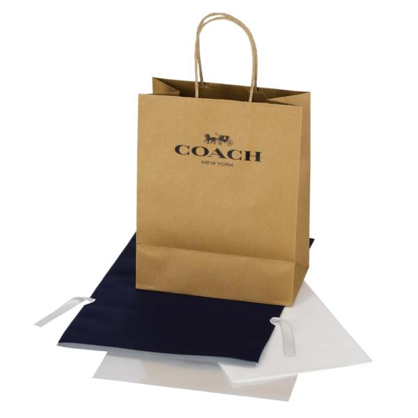 ◆品名: コーチのプレゼントキット茶袋 ◆サイズ: 縦型（横20cm×縦25cm×幅11cm）か横型（縦22cm×横28cm×幅13cm）のどちらか1つ ◆素材: 板紙で作られ、高品質な感触を提供 ◆内容物: 紙袋とレタープリントが同梱 ◆...