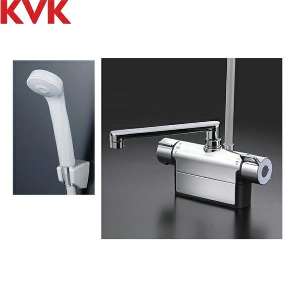 KVKデッキ形サーモスタット式シャワーFTB200DP8R2T一般地仕様シャワーヘッド／ホース／ハンガー：グレーシャワーホース長さ：1.45ｍ吐水口：240ｍｍ取付ピッチ：85mm取付穴Φ：25±2eシャワーNFやさしさ推奨品保証書在中商品...