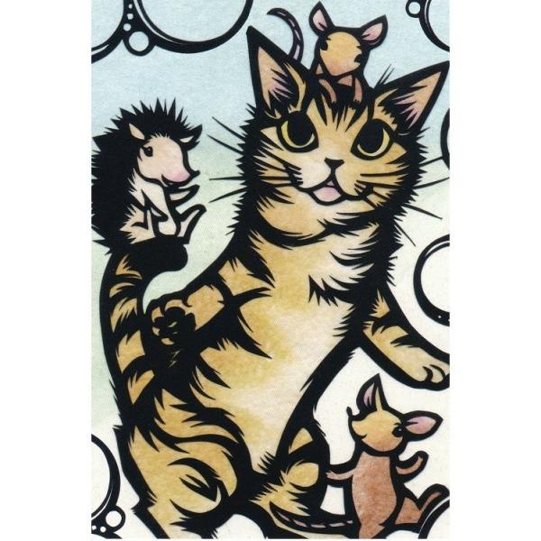 切り絵アート作家 さとうみよさんの作品ががポストカードになりました。※宛名面に通常は印刷されている作品タイトルが記載されていない商品です。了解の上ご購入をお願いします。※cut_art公認の正規品です。切り絵/CUT　ARTのポストカードで...