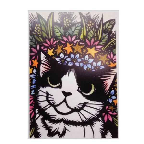 切り絵アート作家 さとうみよさんの作品ががポストカードになりました。作品名　麦細かな切り絵と色彩が素晴らしい1枚です。切り絵/CUT　ARTのポストカードです美しい色合いと、緻密な切り絵の技術は見る人の心を魅了しますサイズ　一般的なポストカ...