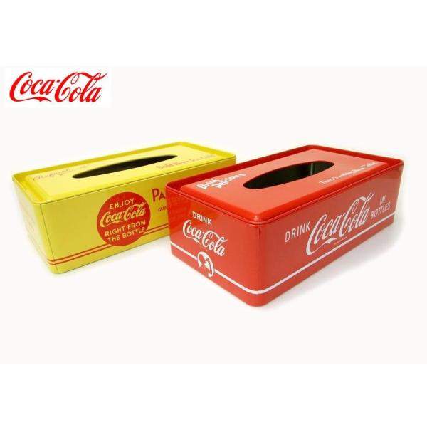 Coca-Cola大人気のティッシュケースがリニューアルして新登場！薄型ティッシュケースに合わせて深さを変更しました。御馴染みコカ・コーラのロゴがデザインされたティッシュBOXです。専用の化粧箱入り。お部屋や車に置くとお洒落なアイテムです。...