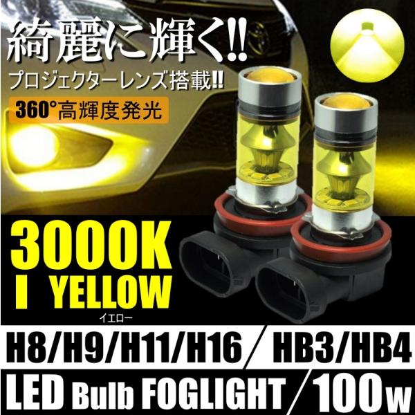 ●LEDバルブ×2本●型式：H8.H9.H11.H16(兼用)/HB3/HB4●色温度：3000k●電圧：12V●明るさ：片灯1000lm 2灯2000lm●LED数：20個●レンズはドーム型を採用して集光性を高め、視認性を向上させました。...