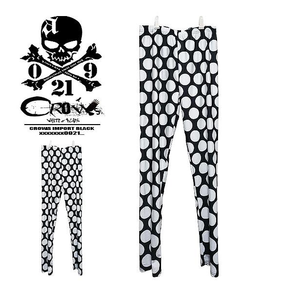 【発売日：2025年06月06日】ストリート系ファッション＆モード系ファッションEXILE/三代目系ファッション＆メンズファッションにオススメ！[Alleglo×CROWS]ドットデザインレギンスワンカラーFREEサイズ[Alleglo×C...