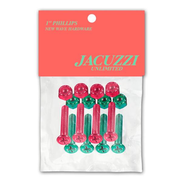 JACUZZI UNLIMITED ジャグジー アンリミテッド NEW WAVE PILLIPS 1インチスケートボードパーツ ビスナット