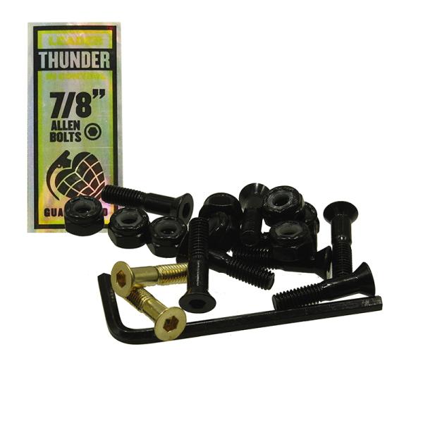 THUNDER サンダー THUNDER BOLTS 7/8 ALLEN (ゴールド) スケートボード スケボー ビス ナット アクセルナット