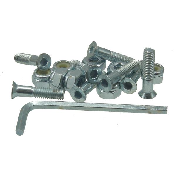 MASTERMIND マスターマインド ビス 六角 1インチ ( SILVER )スケートボードパーツ ビスナット