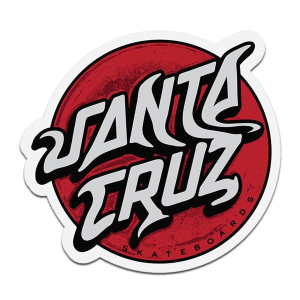 SANTACRUZ サンタクルーズ DAMAGED DOT 3.5” U4626-C01 ステッカー